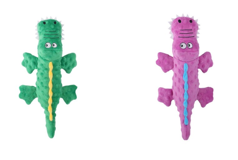 Crocodile Shape Squeaky Dog Chew Toys For Aggressive Chewers, Soft ...