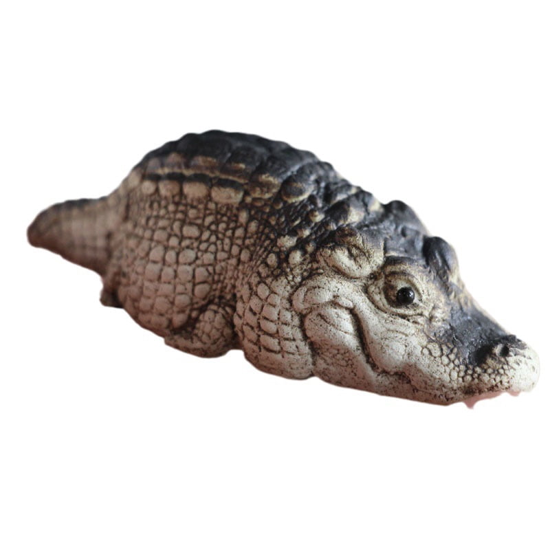 Crocodile Shaped Animal Figurines Alligator Figure Chubby Animal Resin ...