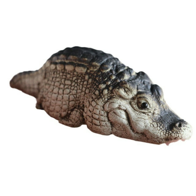 Crocodile Shaped Animal Figurines Alligator Figure Chubby Animal Resin ...