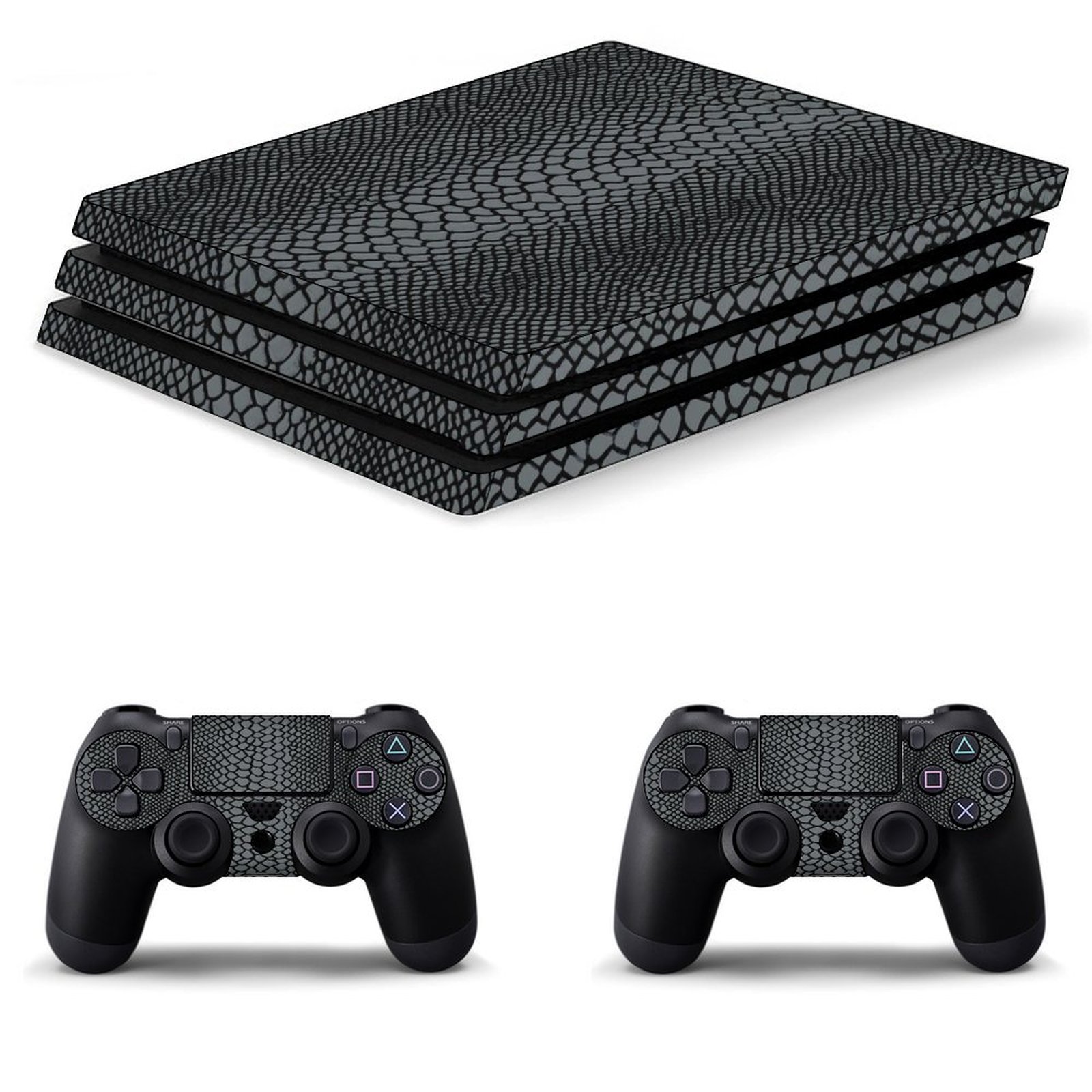 Crocodile Silver PS4/PS4 Pro/PS4 Slim Skin Sticker For Console And ...
