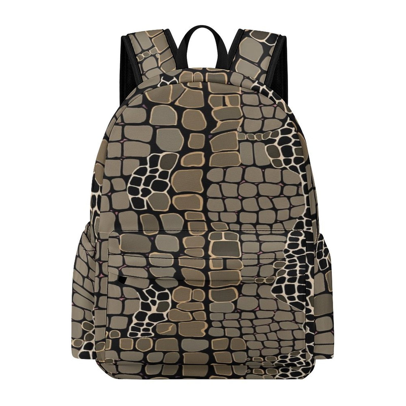 Crocodile Skin Pattern Book Bag Men Backpack For Teen Large Capacity ...