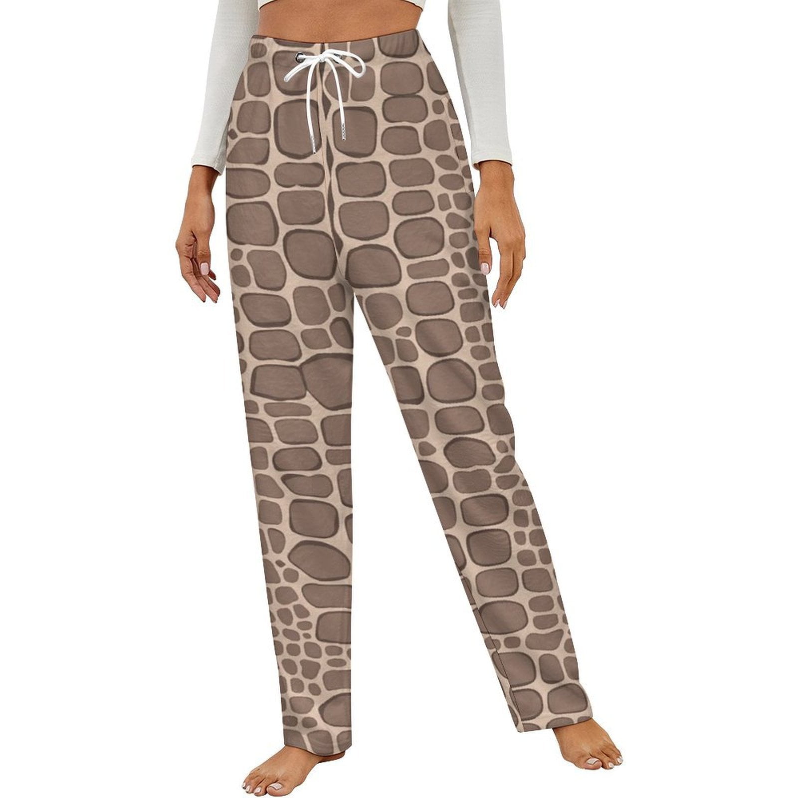 Crocodile Skin Texture Flannel Pajamas Women's Autumn And Winter Plus ...