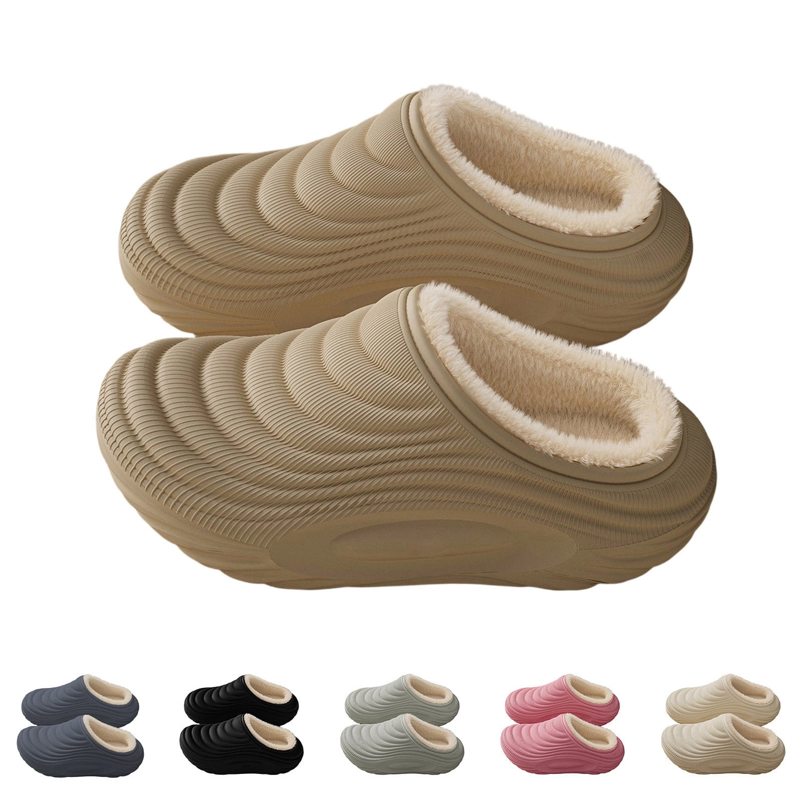 Crocodile Slippers For Women Plush Memory Foam House Slippers Closed ...