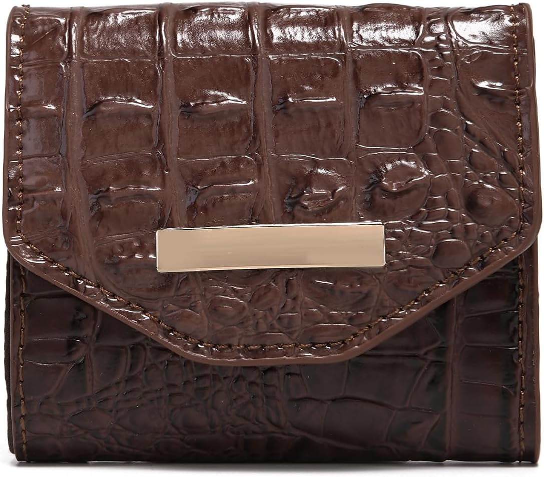 Crocodile Small Wallets Short Leather Credit Card Holder Luxury Clutch ...