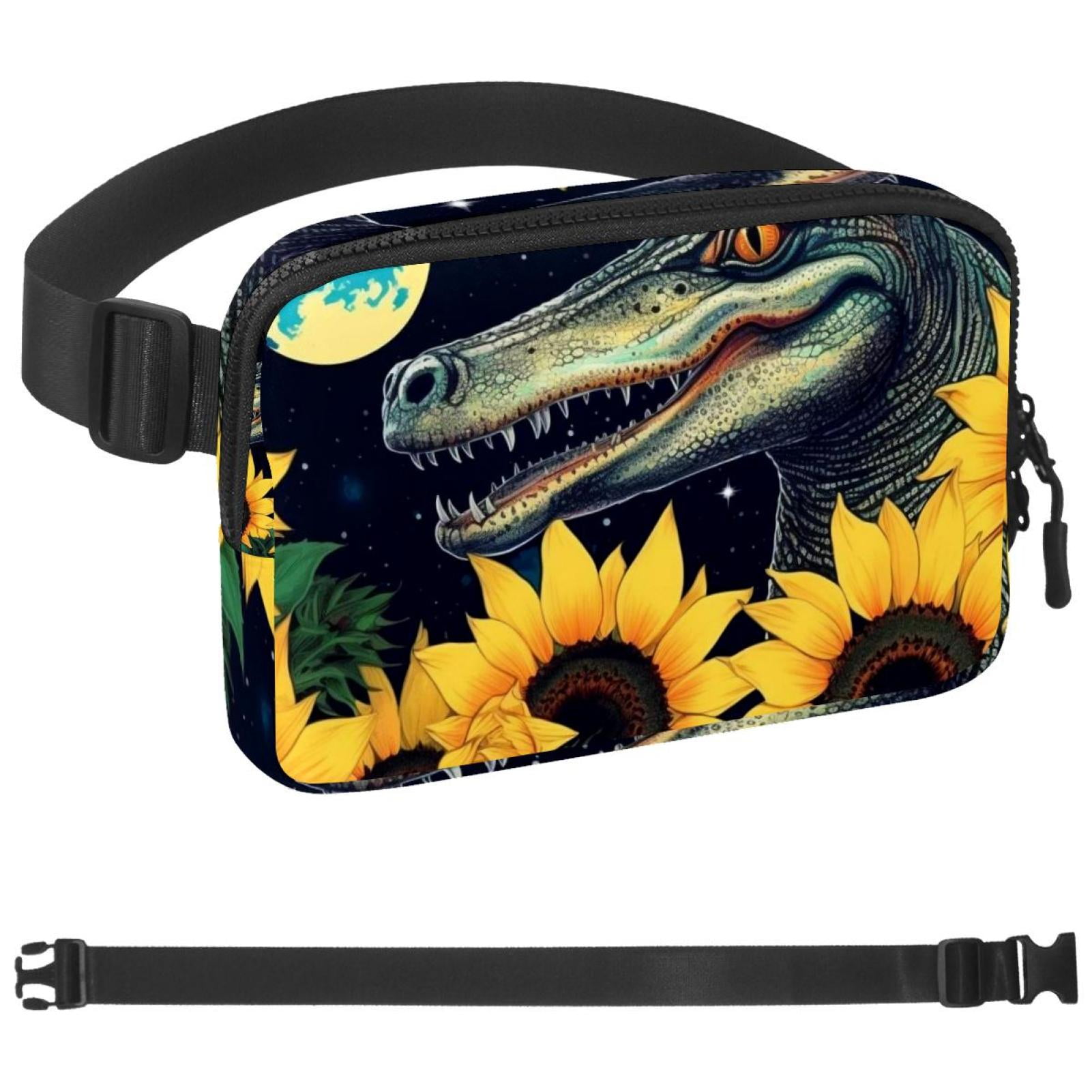 Crocodile Starry Sunflower Waist Fanny Pack-Travel Bag Fanny Pack For ...