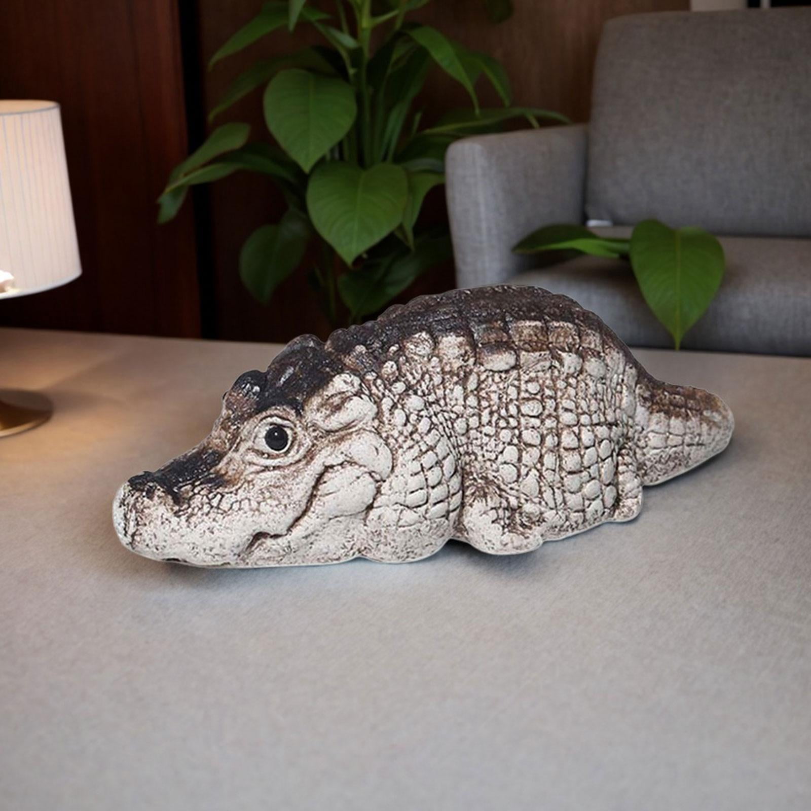 Crocodile Statue Figurines Crocodile Sculpture Table Centerpieces Tea ...