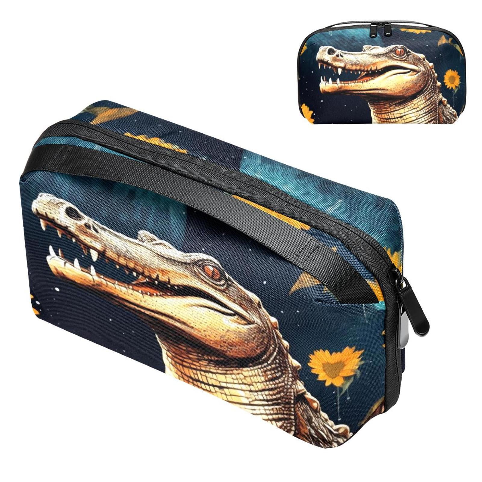 Crocodile Waterproof Oxford Fabric Charger Organizer Storage Pouch ...
