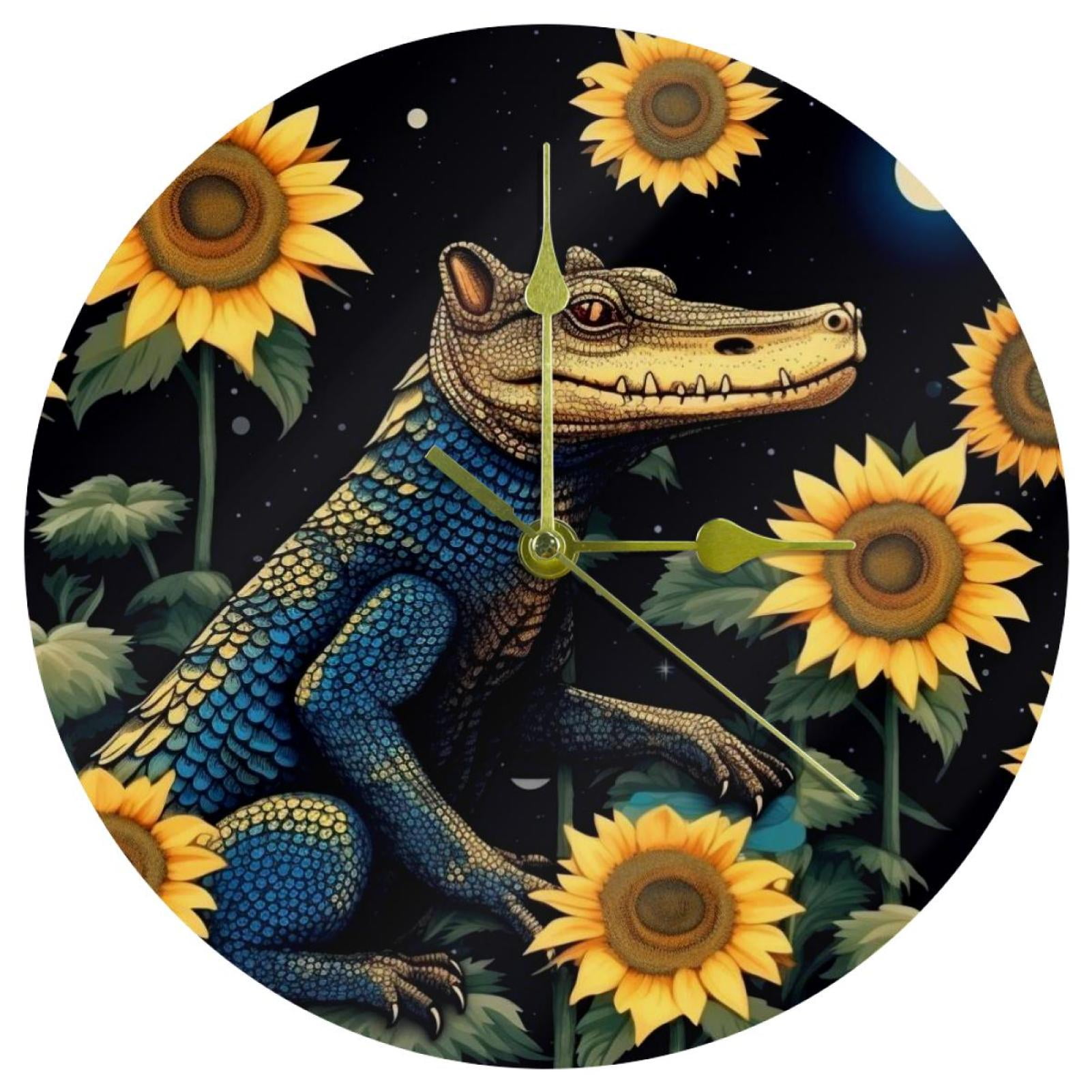 Crocodile star Acrylic Circular Wall Clock - Stylish and Durable ...