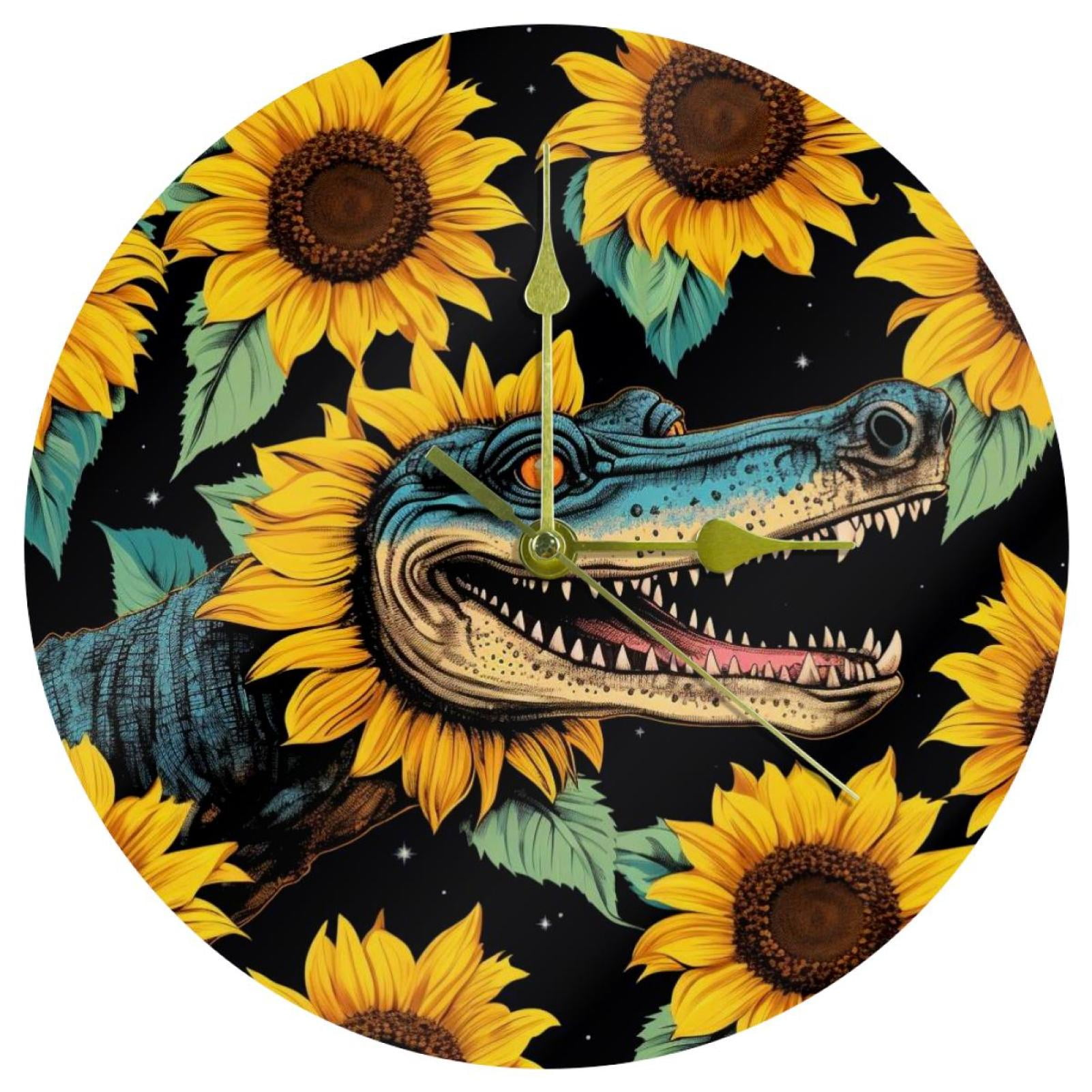 Crocodile star Circular Acrylic Wall Clock - Elegant Timepiece for Home ...