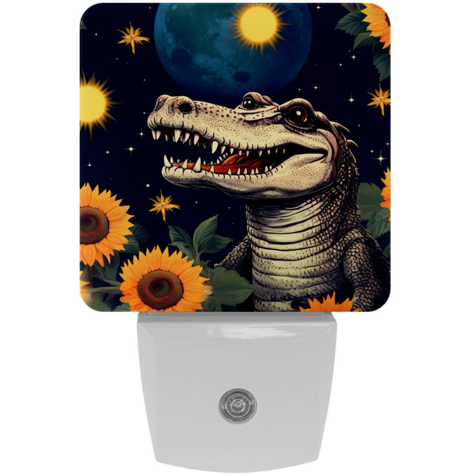 Crocodile star sunflower LED Square Night Light - Soft Glow Plug-in ...