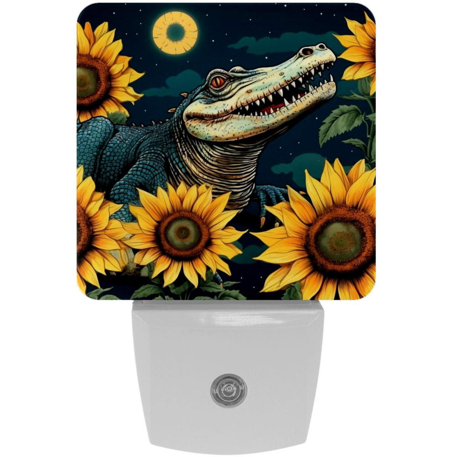 Crocodile star sunflower LED Square Night Lights - Bright and Compact ...