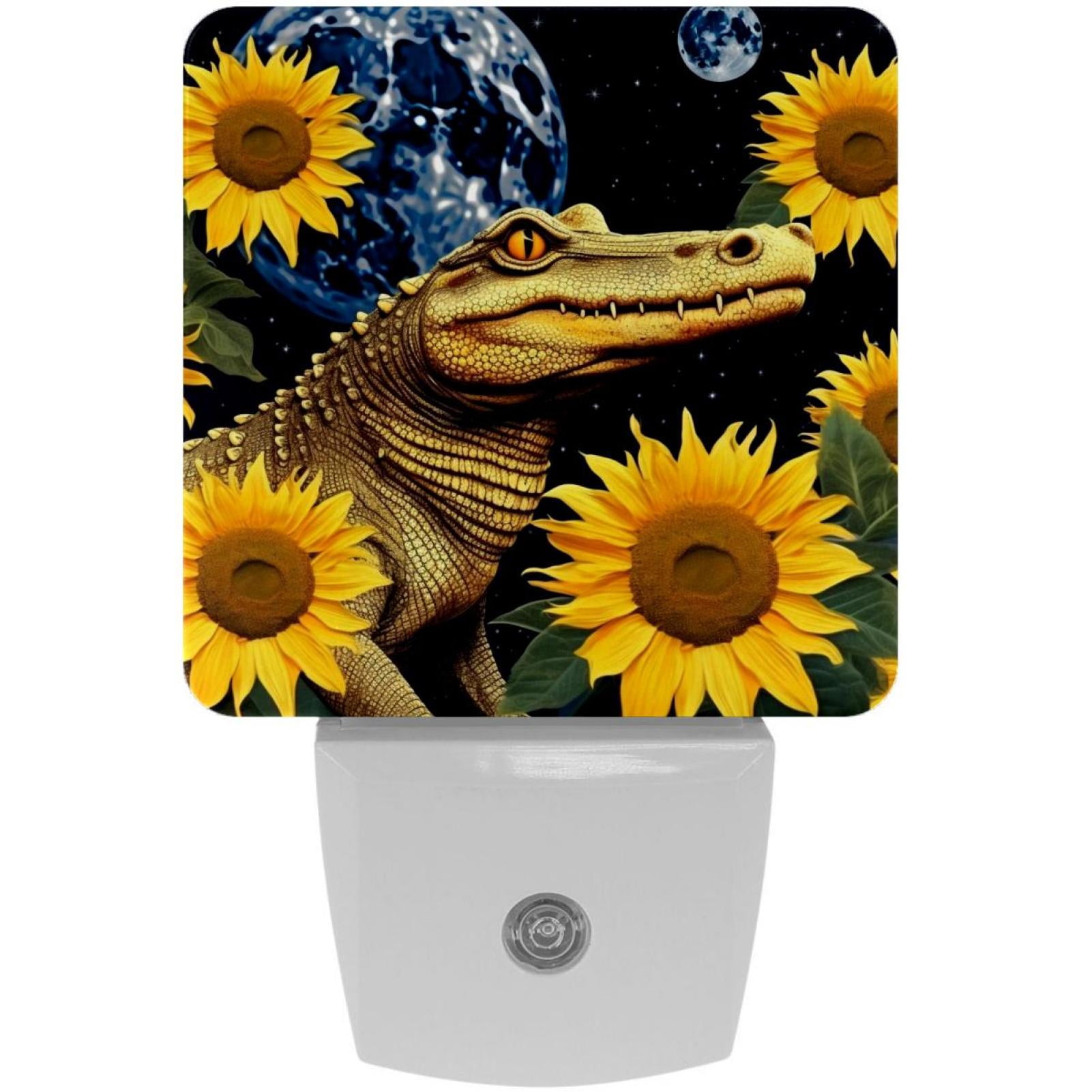 Crocodile star sunflower LED Square Night Lights - Illuminating Your ...
