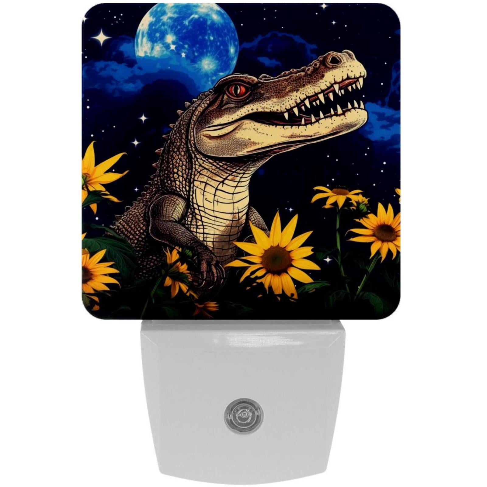 Crocodile star sunflower LED Square Night Lights - Illuminating Your ...