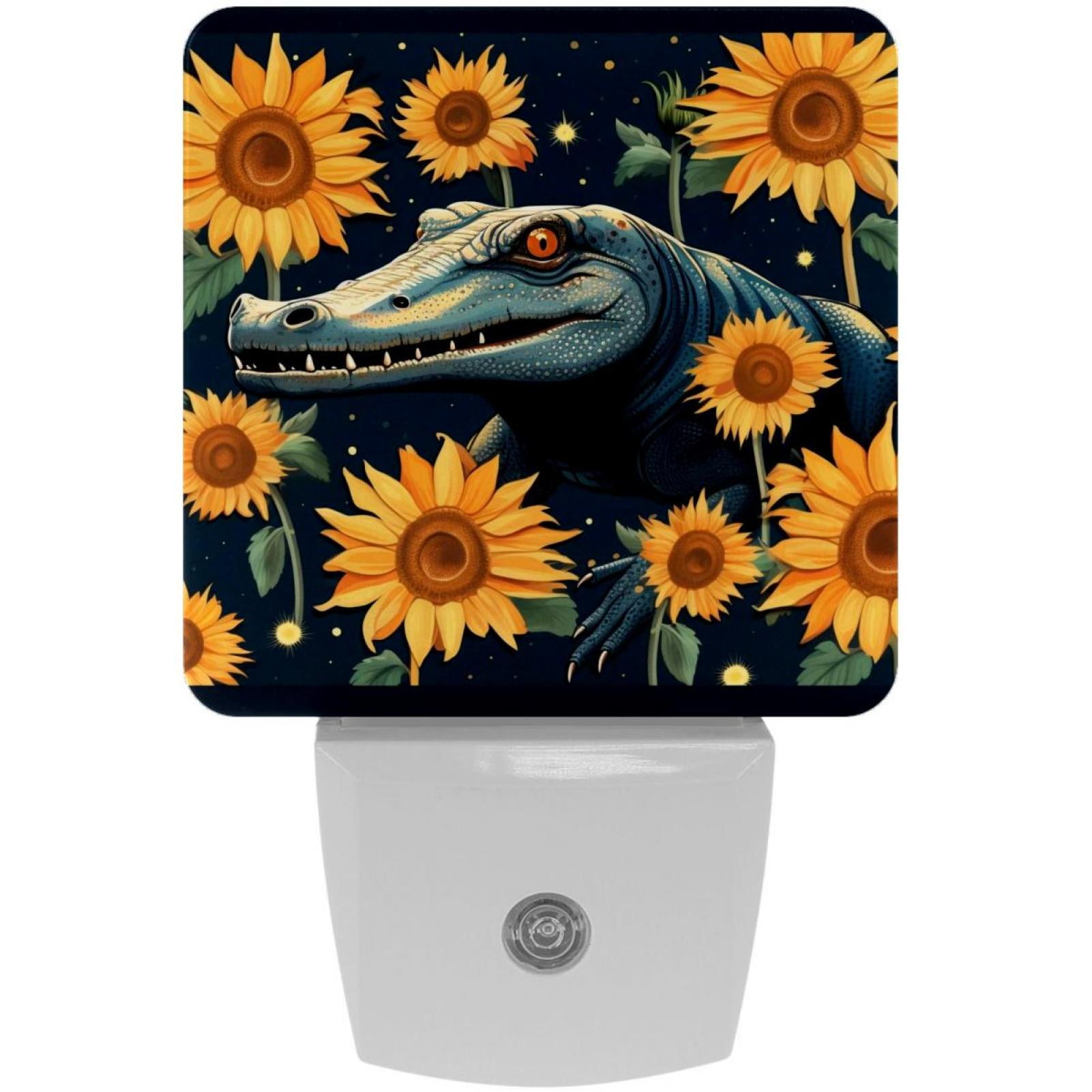 Crocodile star sunflower LED Square Night Lights - Modern Design, Soft ...