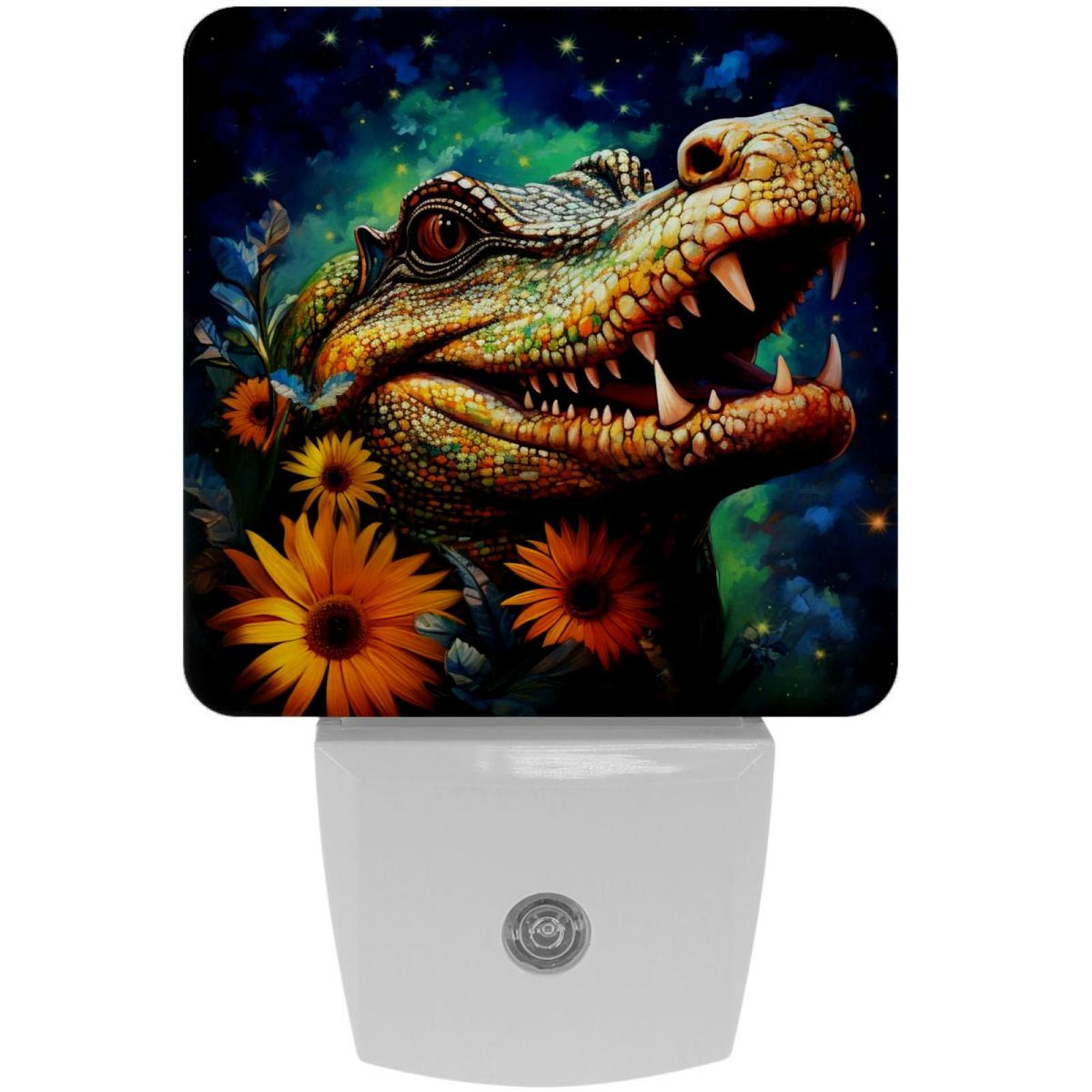 Crocodile star sunflower LED Square Night Lights - Modern Design, Soft ...