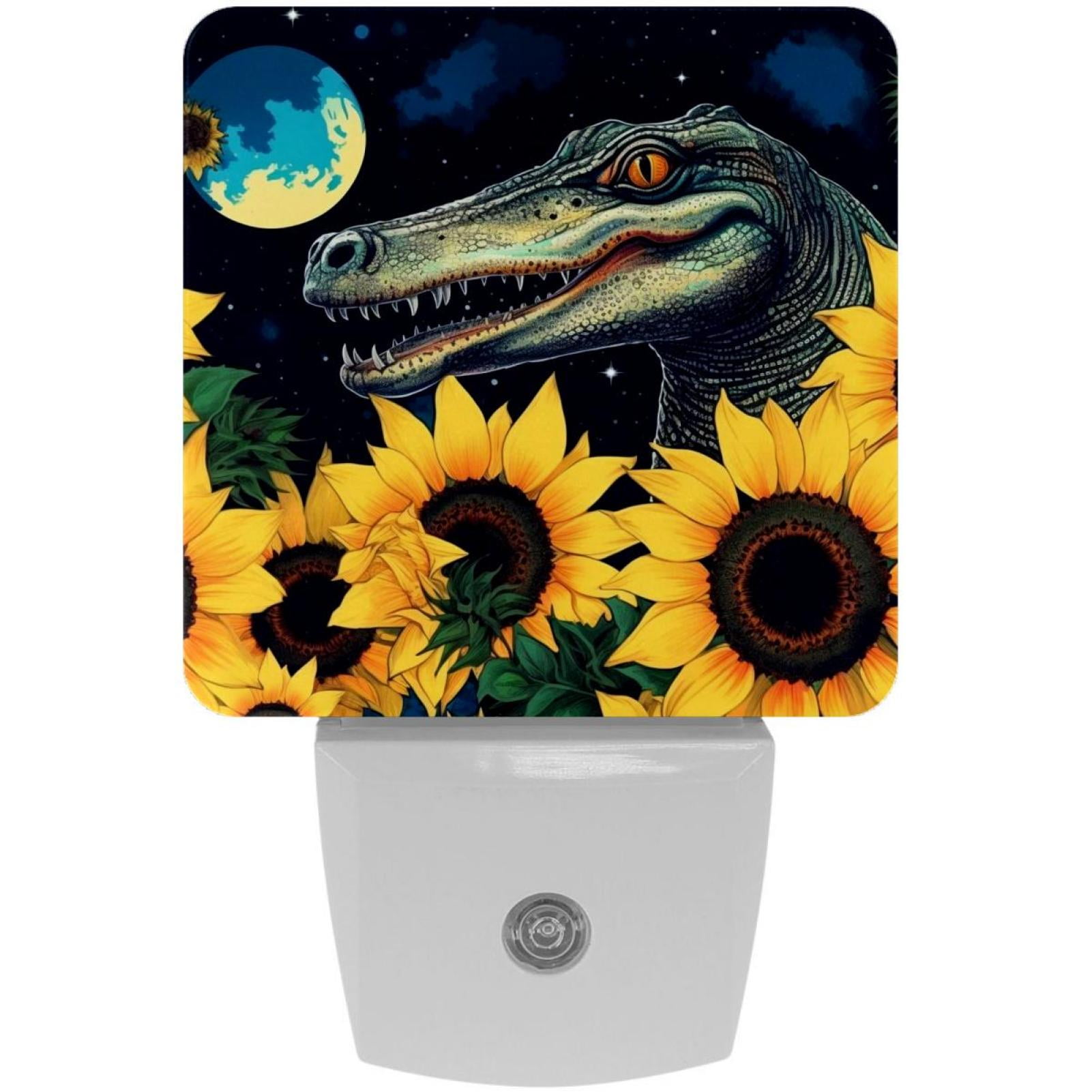 Crocodile star sunflower LED Square Night Lights - Modern Design, Soft ...
