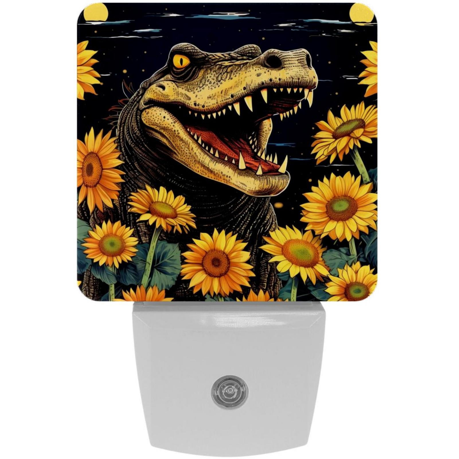 Crocodile star sunflower LED Square Night Lights - Small and Bright ...