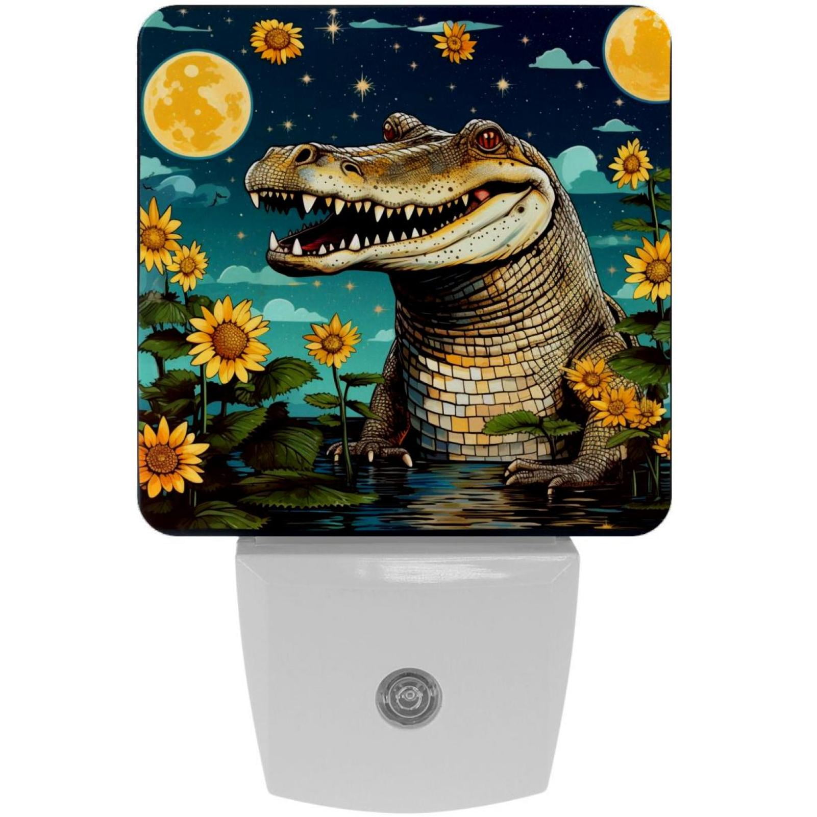 Crocodile star sunflower LED Square Night Lights - Small and Bright ...