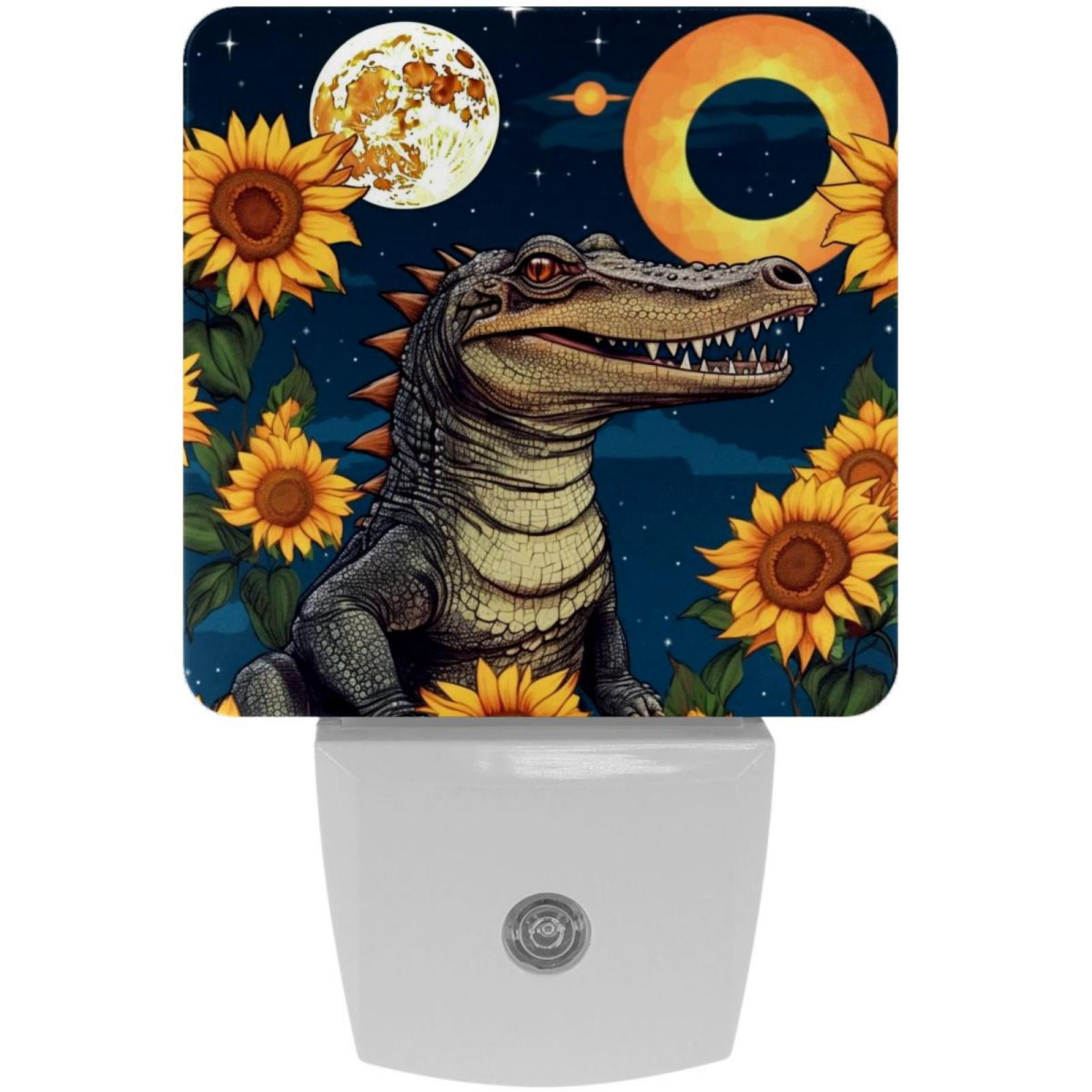 Crocodile star sunflower LED Square Night Lights - Small and Bright ...