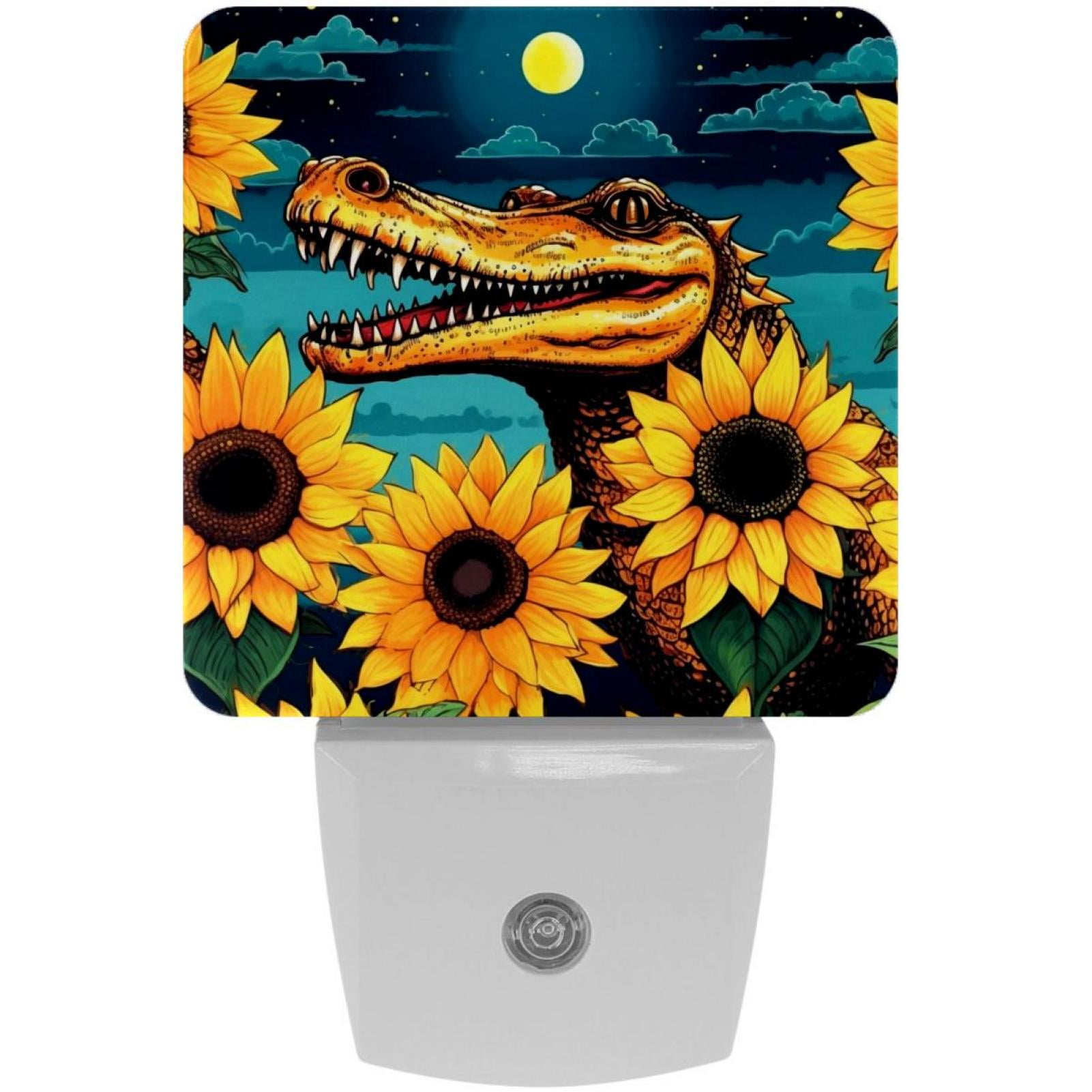 Crocodile star sunflower LED Square Night Lights - Small and Bright ...