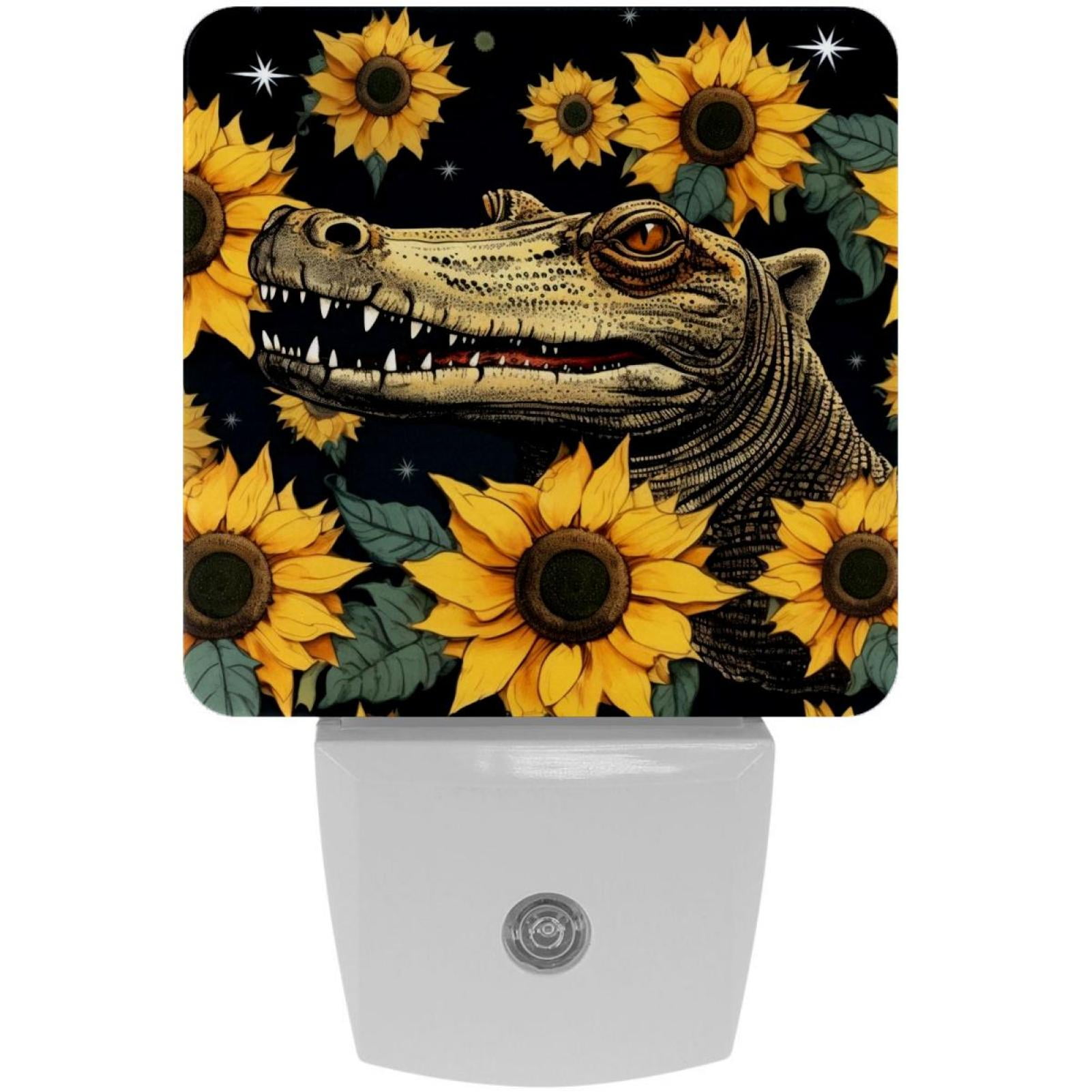 Crocodile star sunflower LED Square Night Lights - Small and Stylish ...