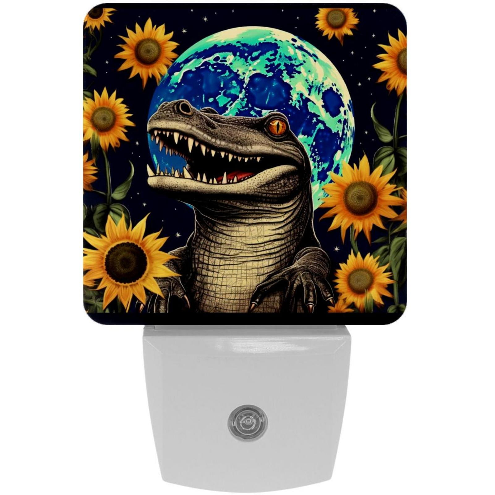 Crocodile star sunflower LED Square Night Lights - Stylish and ...