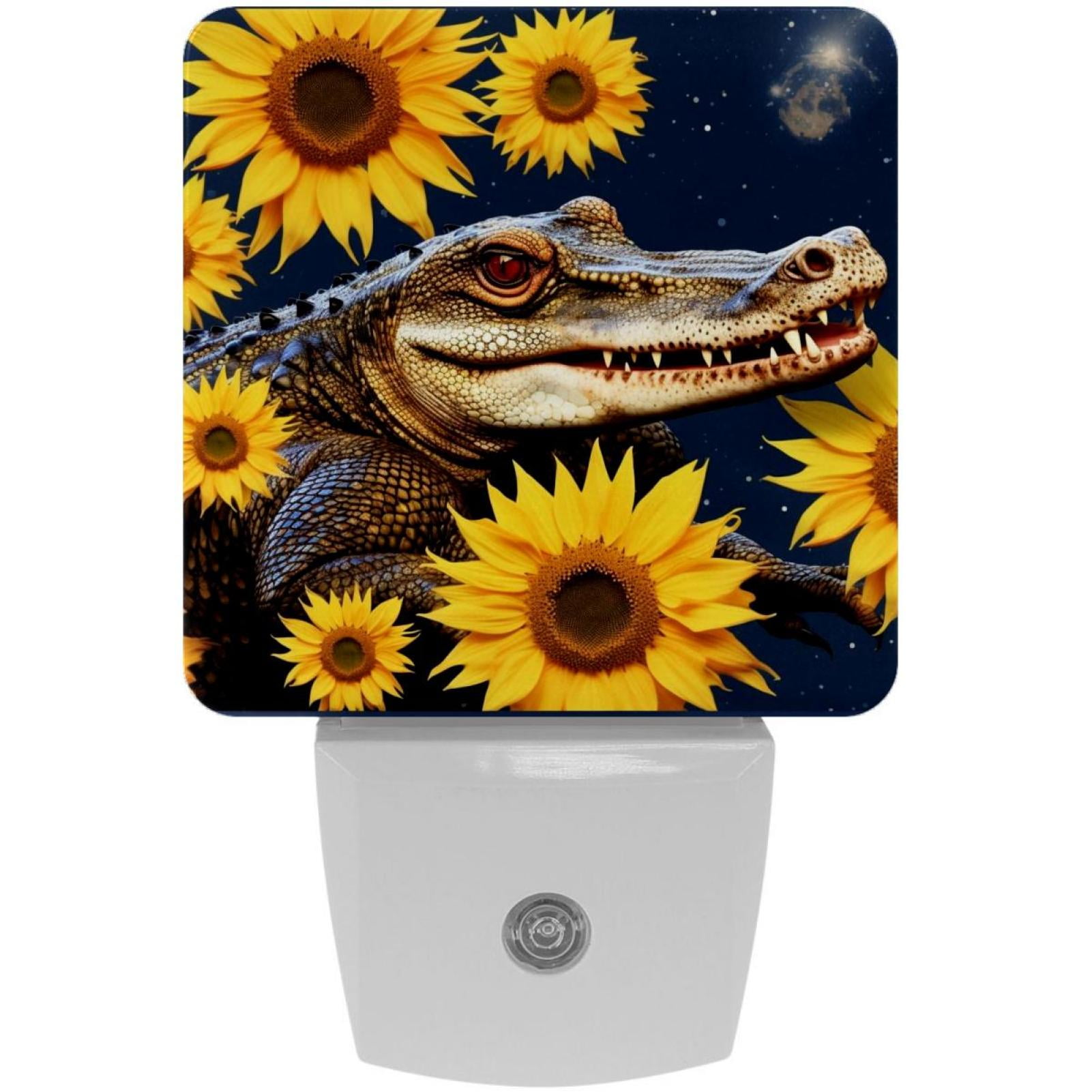 Crocodile star sunflower LED Square Night Lights - Stylish and ...