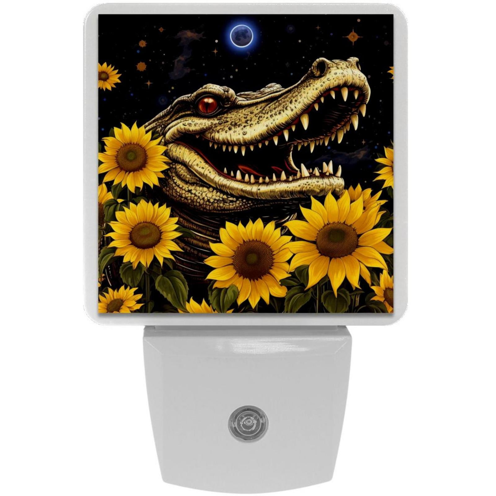 Crocodile star sunflower LED Square Night Lights - Stylish and ...