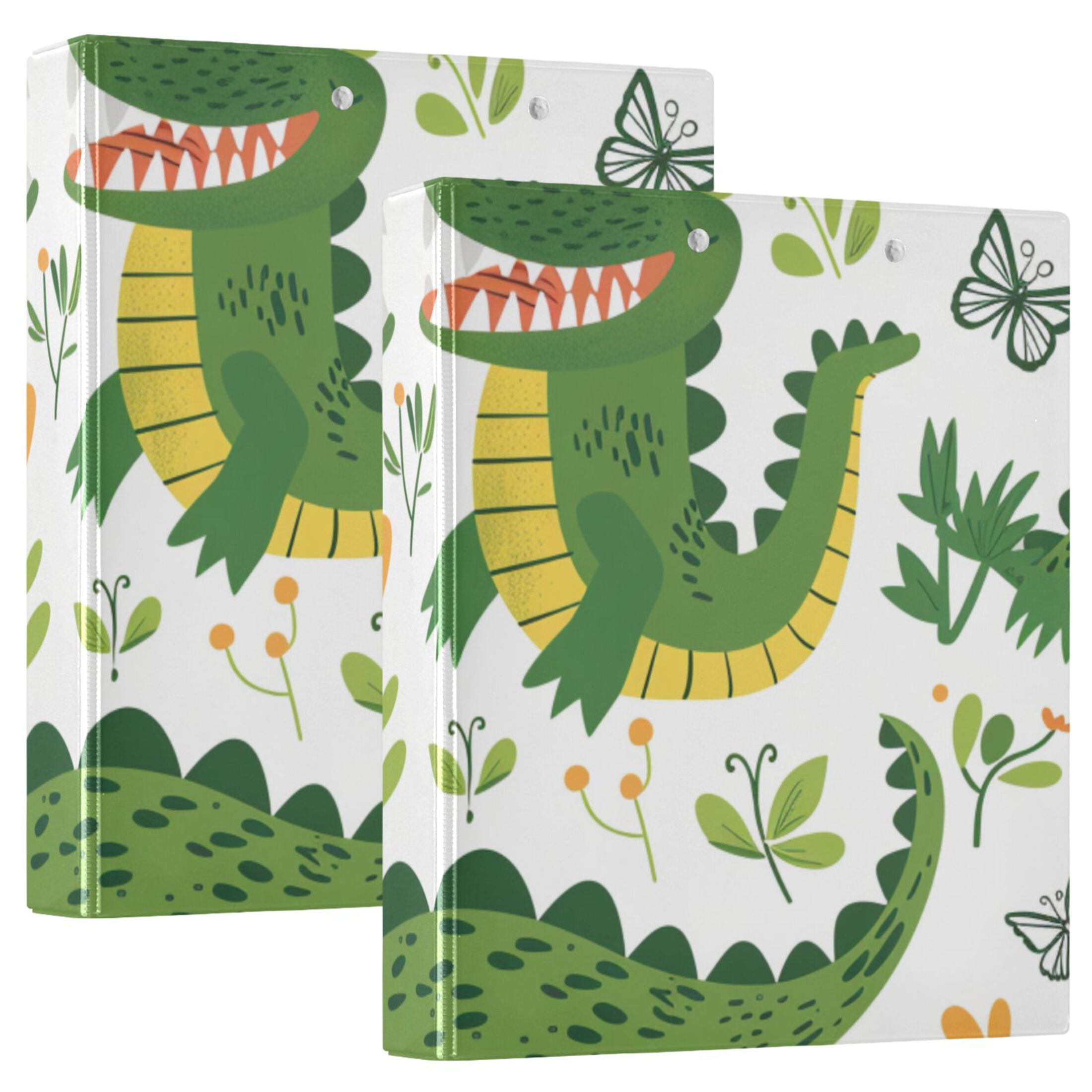 Crocodiles 3 Ring Binders 1.5 inch Hardcover File Folders with Interior ...