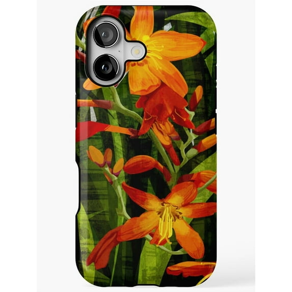 Crocosmia Red Orange Floral Flower Botanical Phone Case for iPhone 11 ...