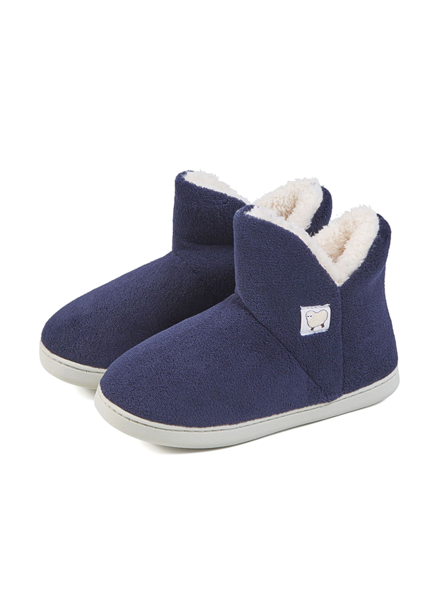 Crocowalk Men Winter Boot Fluffy Boots Slippers Memory Foam House Shoes ...