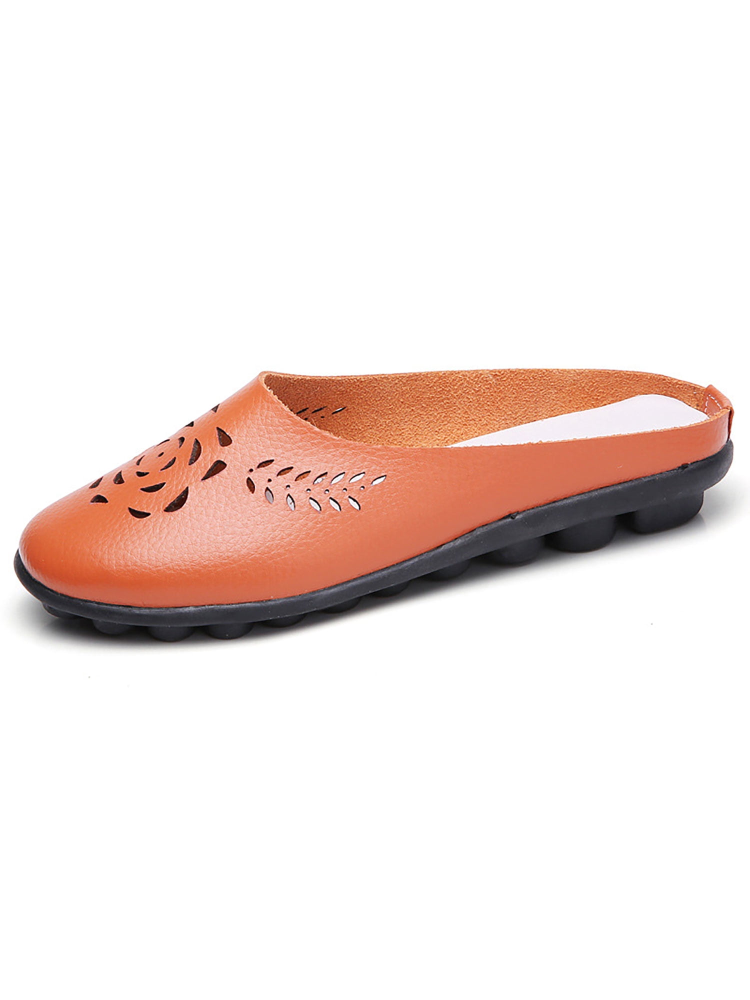 Crocowalk Women's Nonslip Comfortable Backless Leather Mule Lightweight ...