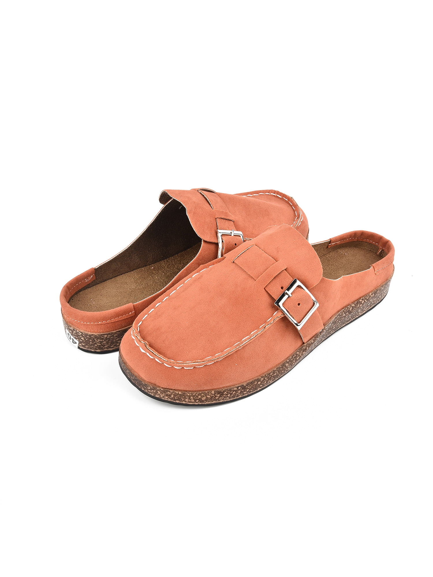 Crocowalk Womens Backless Sandals Retro Suede Flat Shoes Summer Beach ...