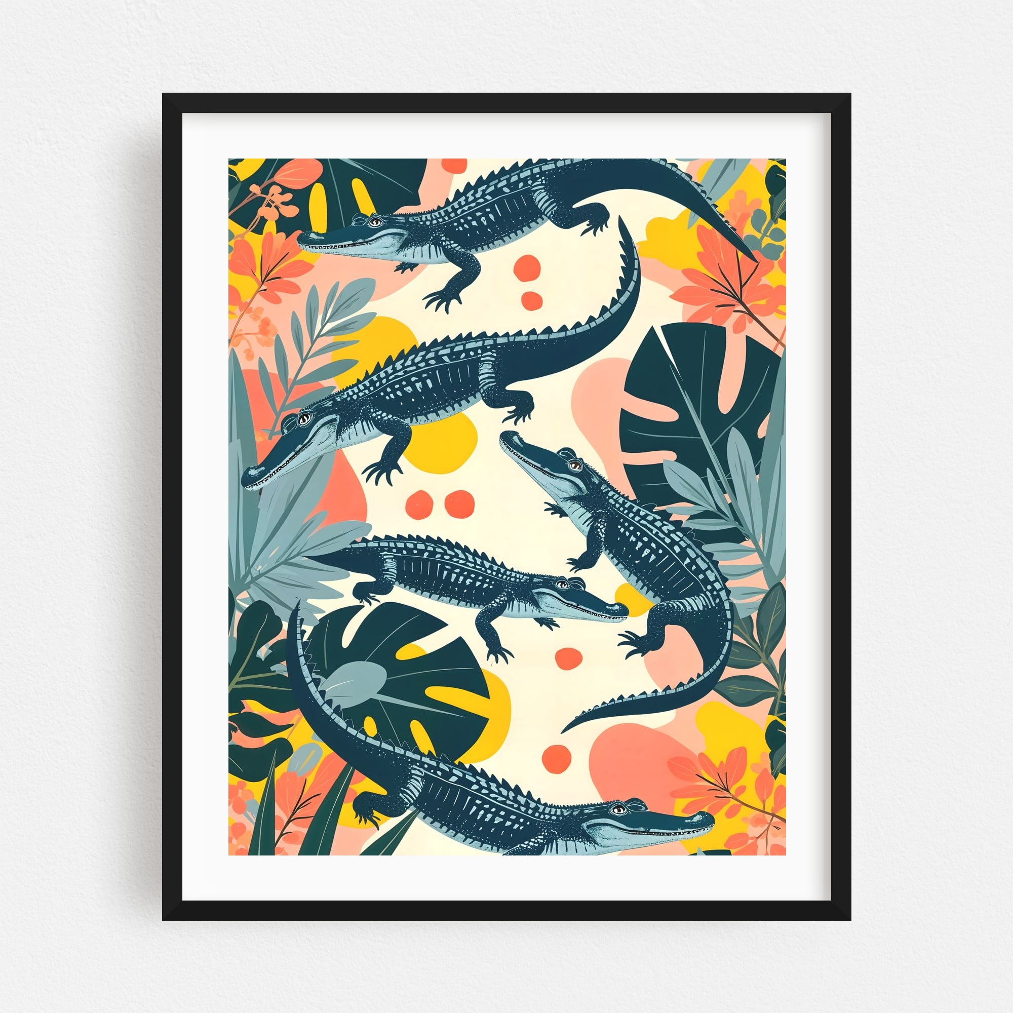 Crocs - India Illustration Wildlife Tropical Floral Pattern Jungle ...