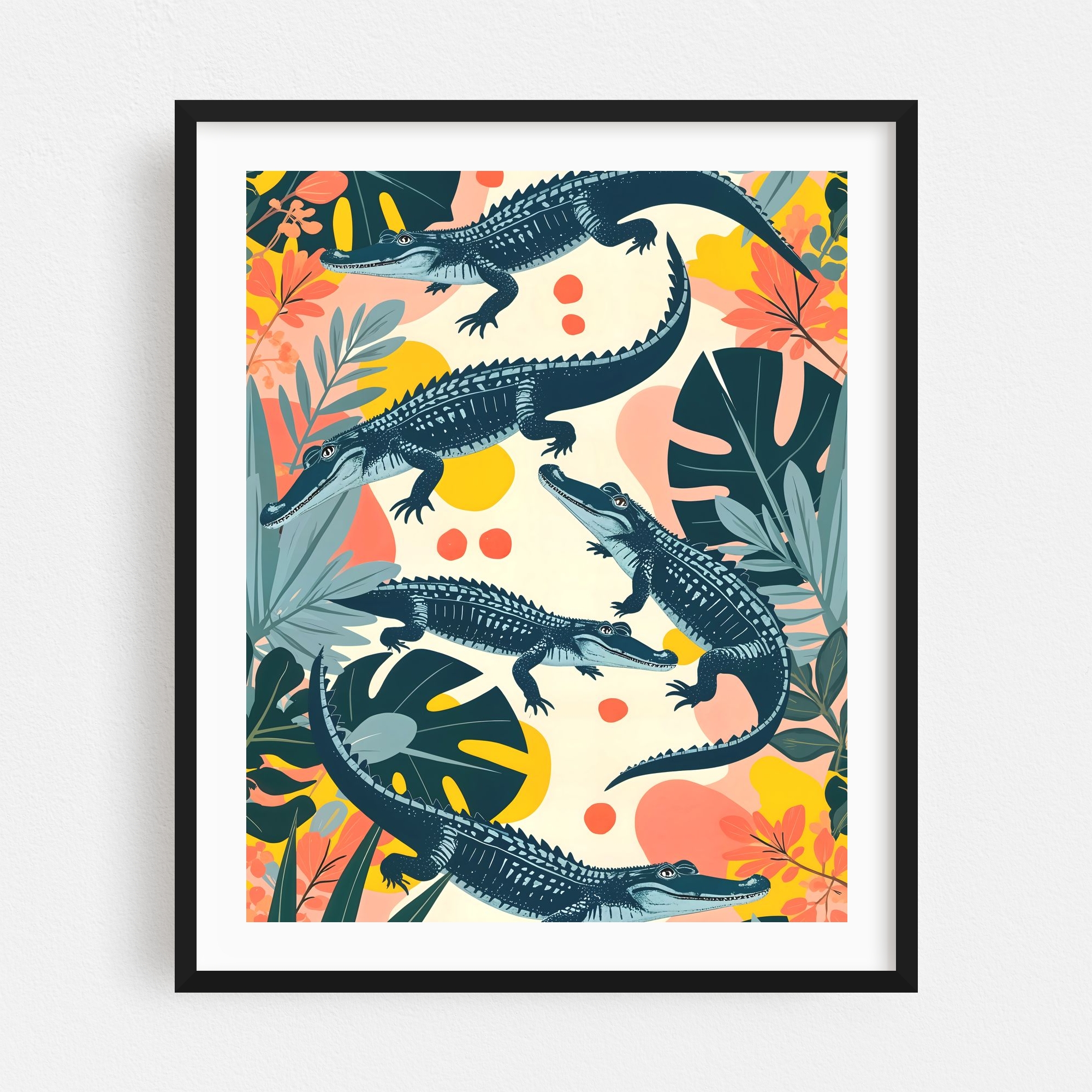 Crocs - India Illustration Wildlife Tropical Floral Pattern Jungle ...