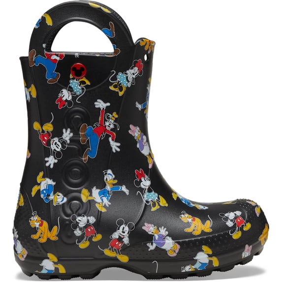 Crocs Kids Disney Mickey & Friends Handle It Rain Boots, Multi, J3 ...