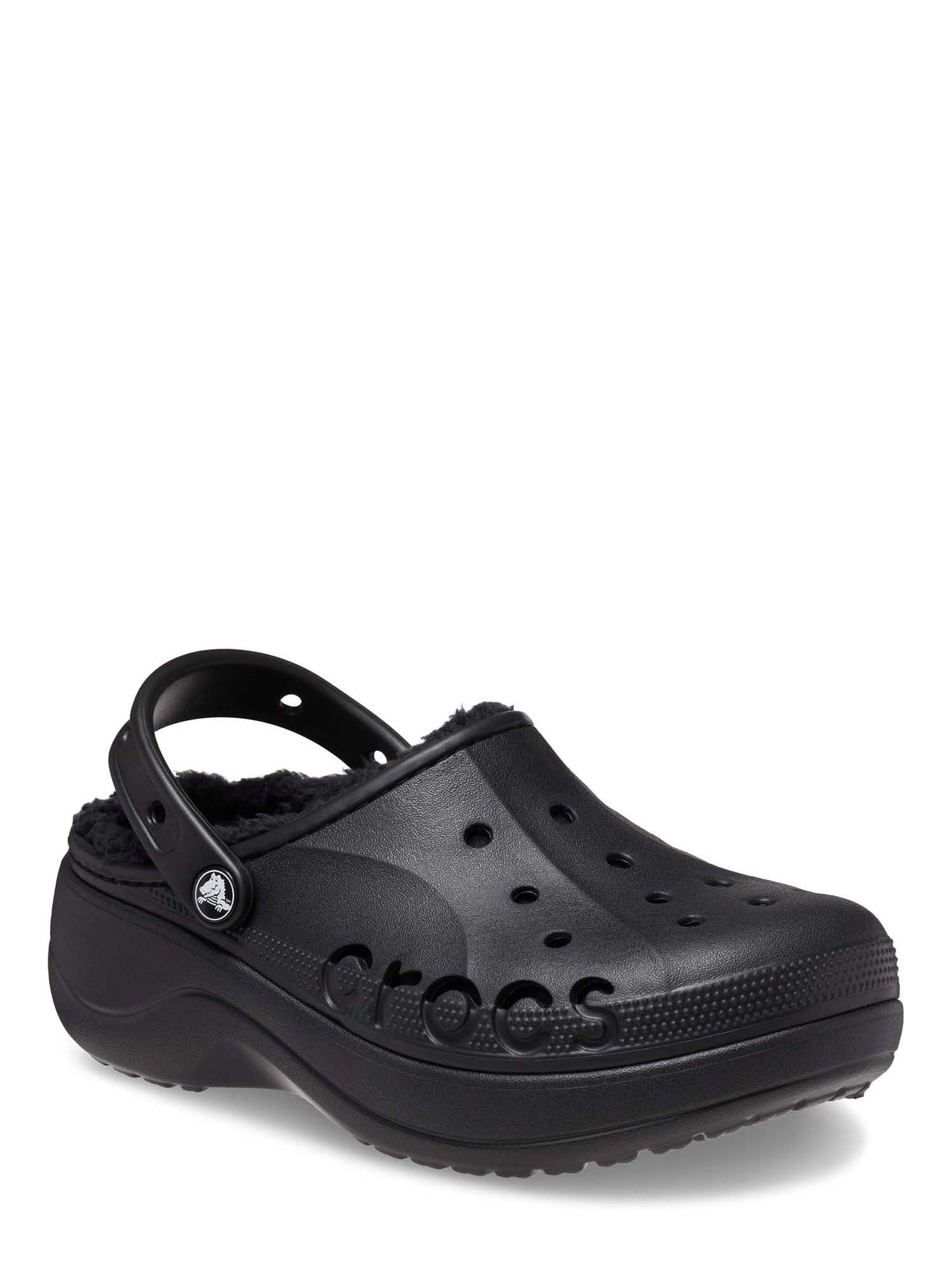 Crocs Men’s and Women’s Unisex Baya Lined Fuzz Strap Clogs - Walmart.com