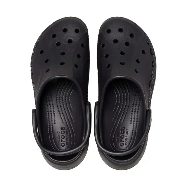 Crocs 208186-001-W4 Women's Baya Platform Clog Sandal, 4 Medium Black - Walmart.com