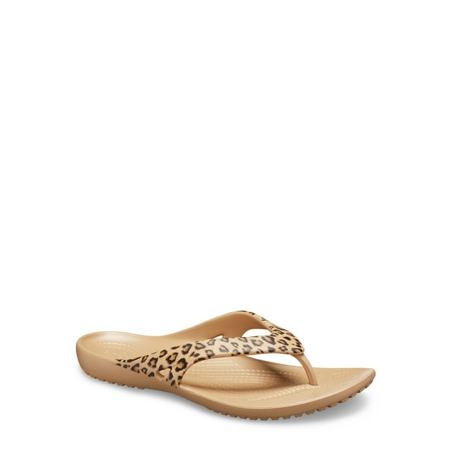 Crocs Women's Kadee II Leopard Printed Flip Flop Sandals - Walmart.com