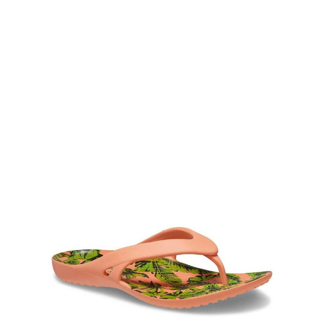 Crocs Women's Kadee II Palm Print Flip Thong Sandals - Walmart.com