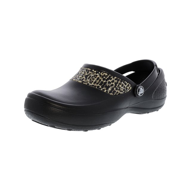 Crocs Women's Mercy Work Black / Gold Ankle-High Flat Shoe - 11M ...