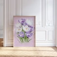 Crocus Wall Art, Spring Flower, Pastel Floral Wall Art, Girly Preppy ...
