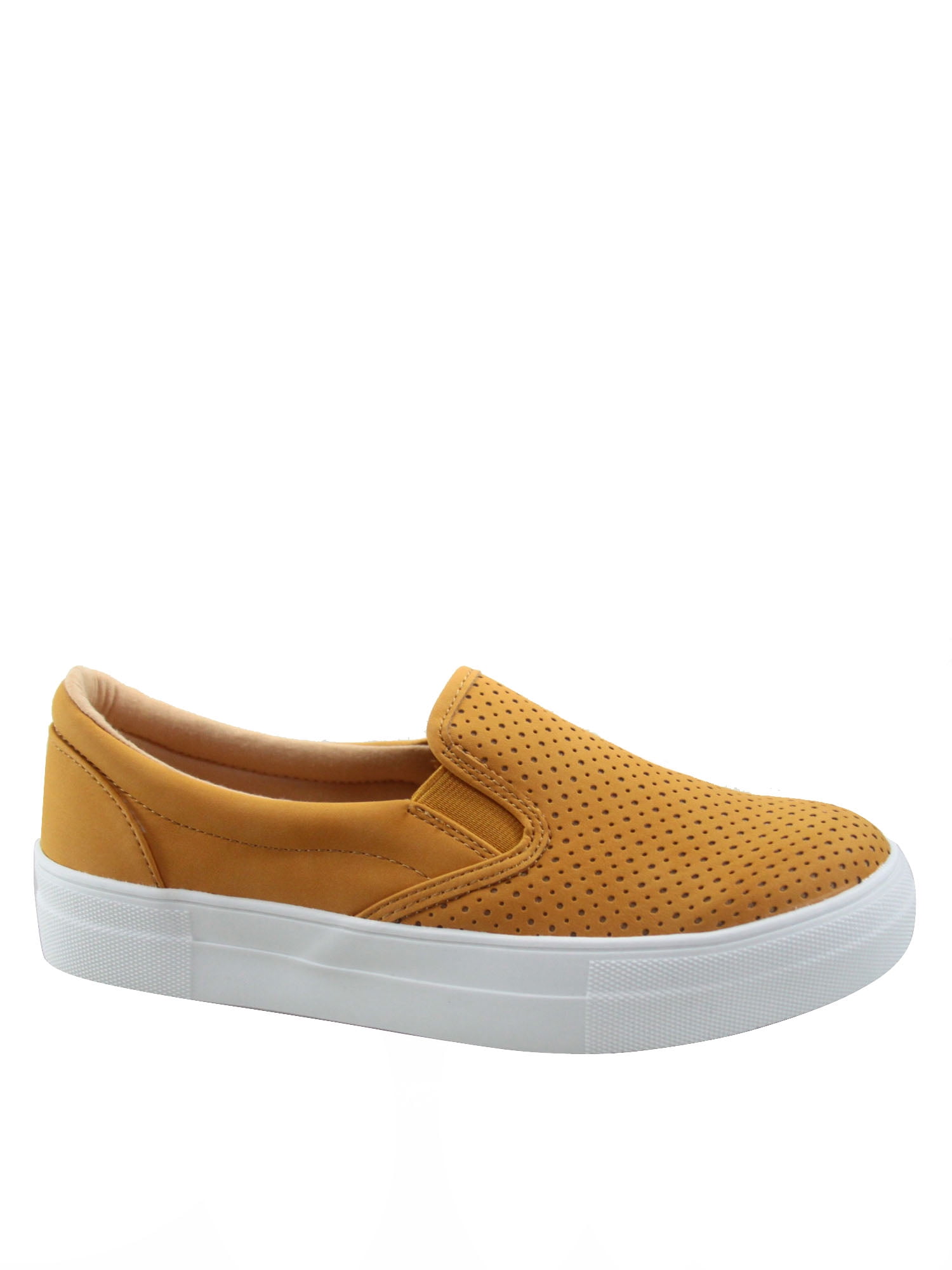 Croft Women's Flat Slip On Perforated Double Layer Foam Padded Cushion ...