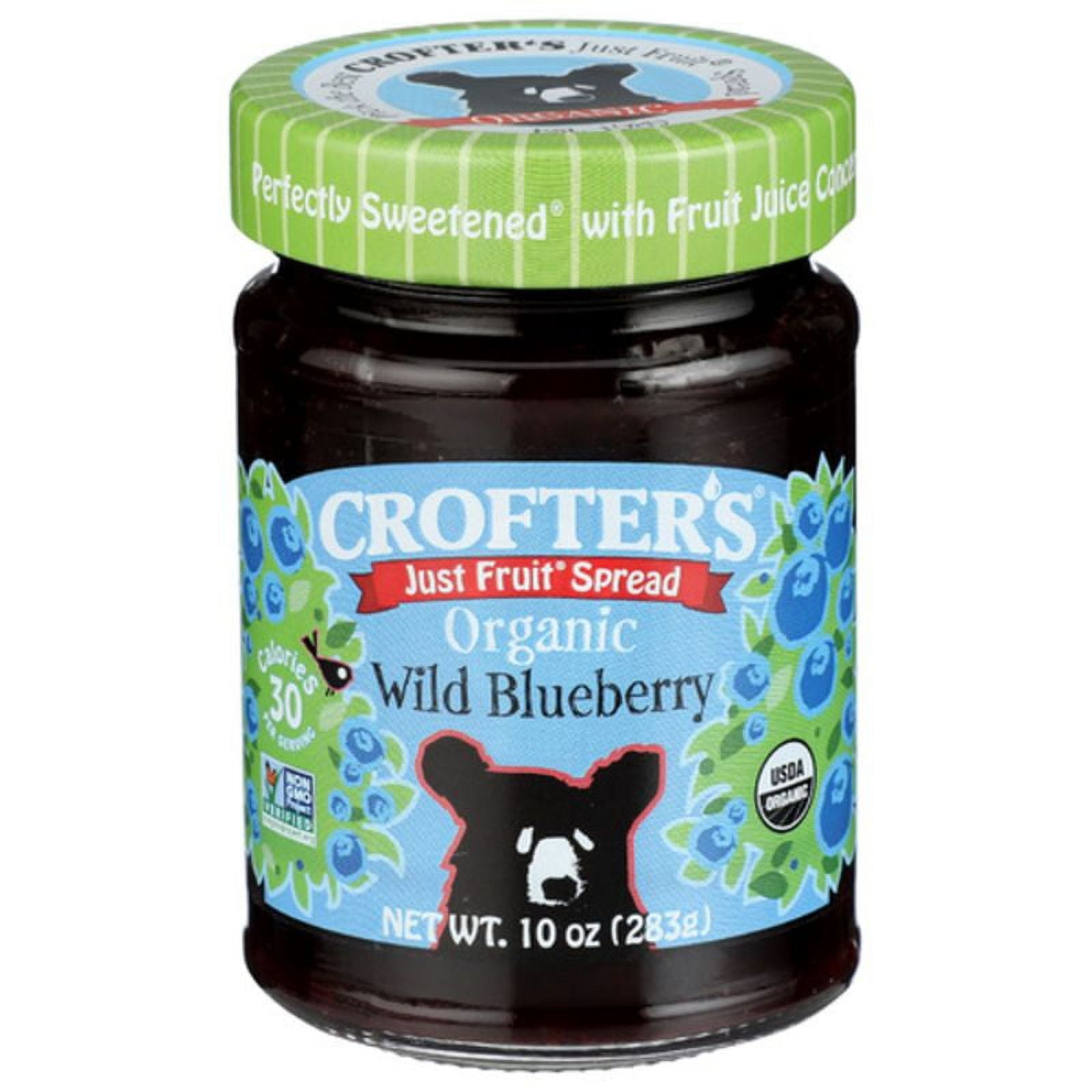 Crofter's Organic Blueberry Fruit Spread 10 oz Pack of 2 - Walmart.com