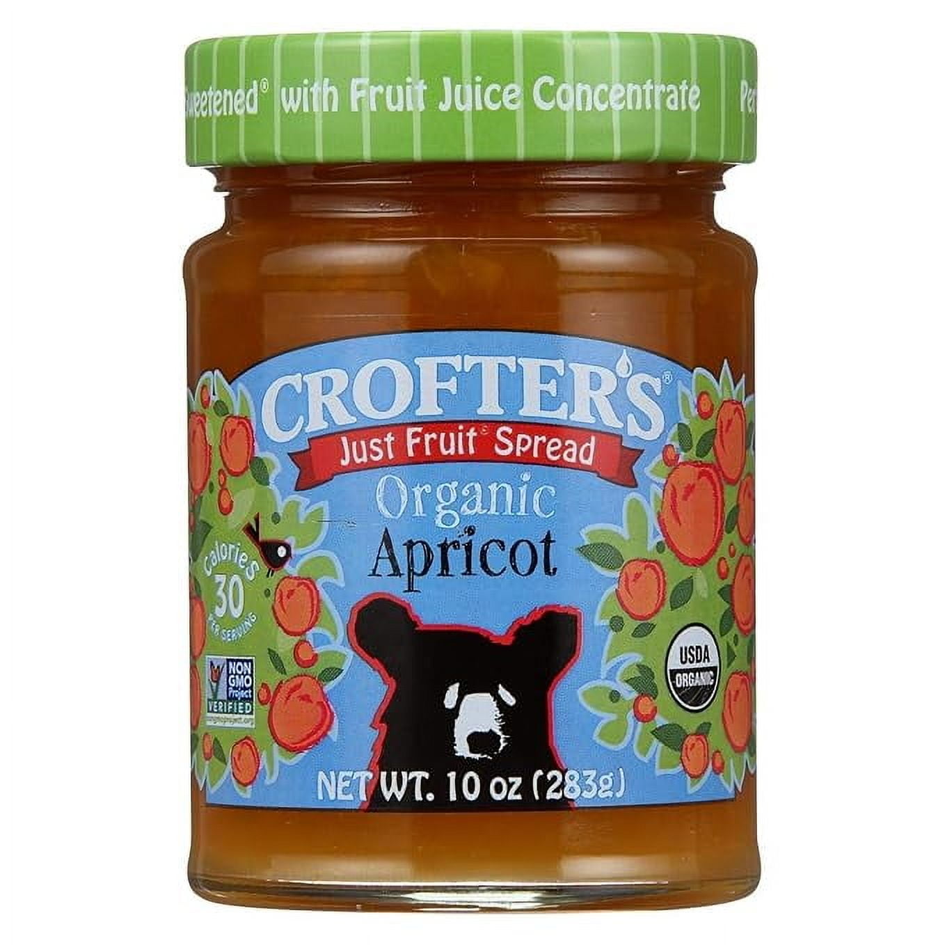 Crofters Organic Apricot Just Fruit Spread, 10 oz - Walmart.com