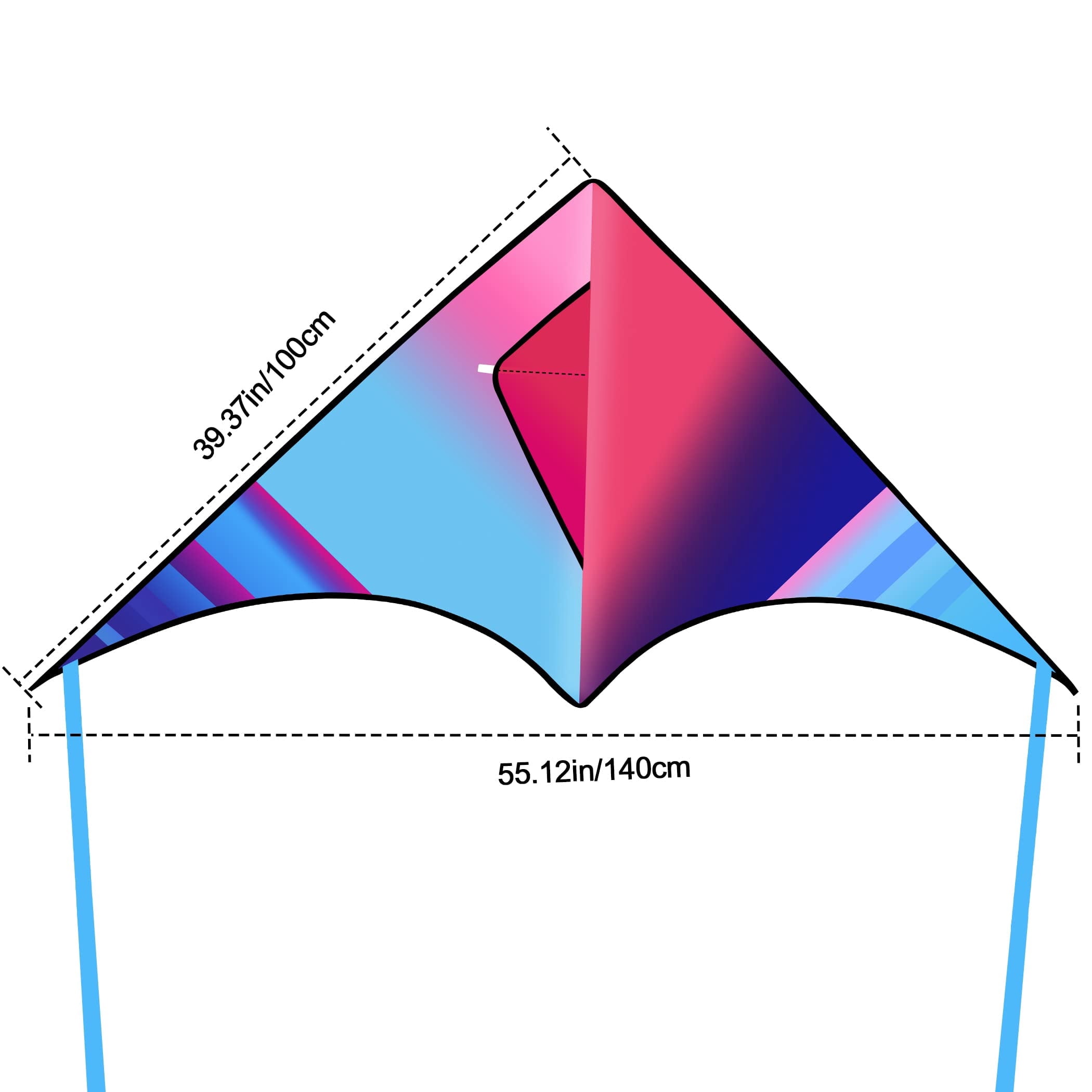 Crogift Delta Kites for Kids & Adults, Extremely Easy to Fly & Assemble ...