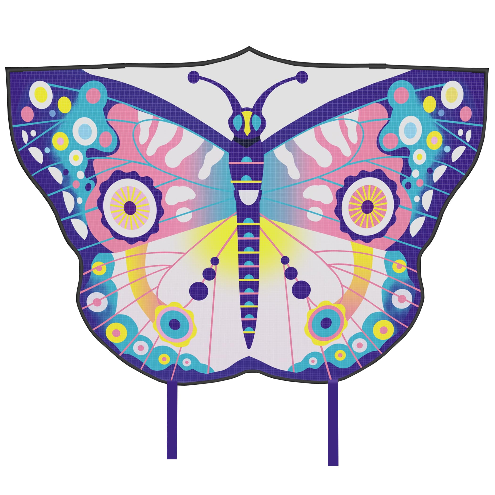 Crogift Butterfly Kites for Adults Easy to Fly Polyester Beginner Kite ...