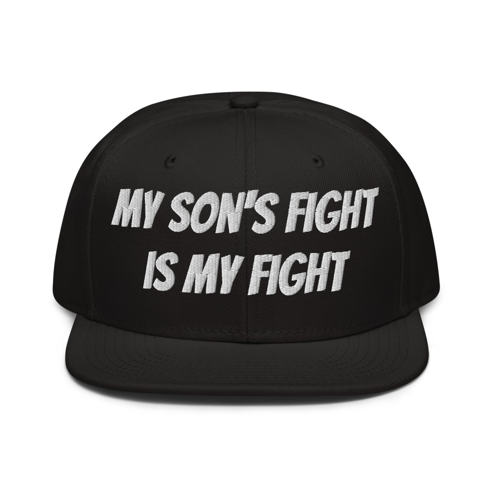 Crohn's Disease Awareness Embroidered Snapback Hat, My Son's Fight Is ...