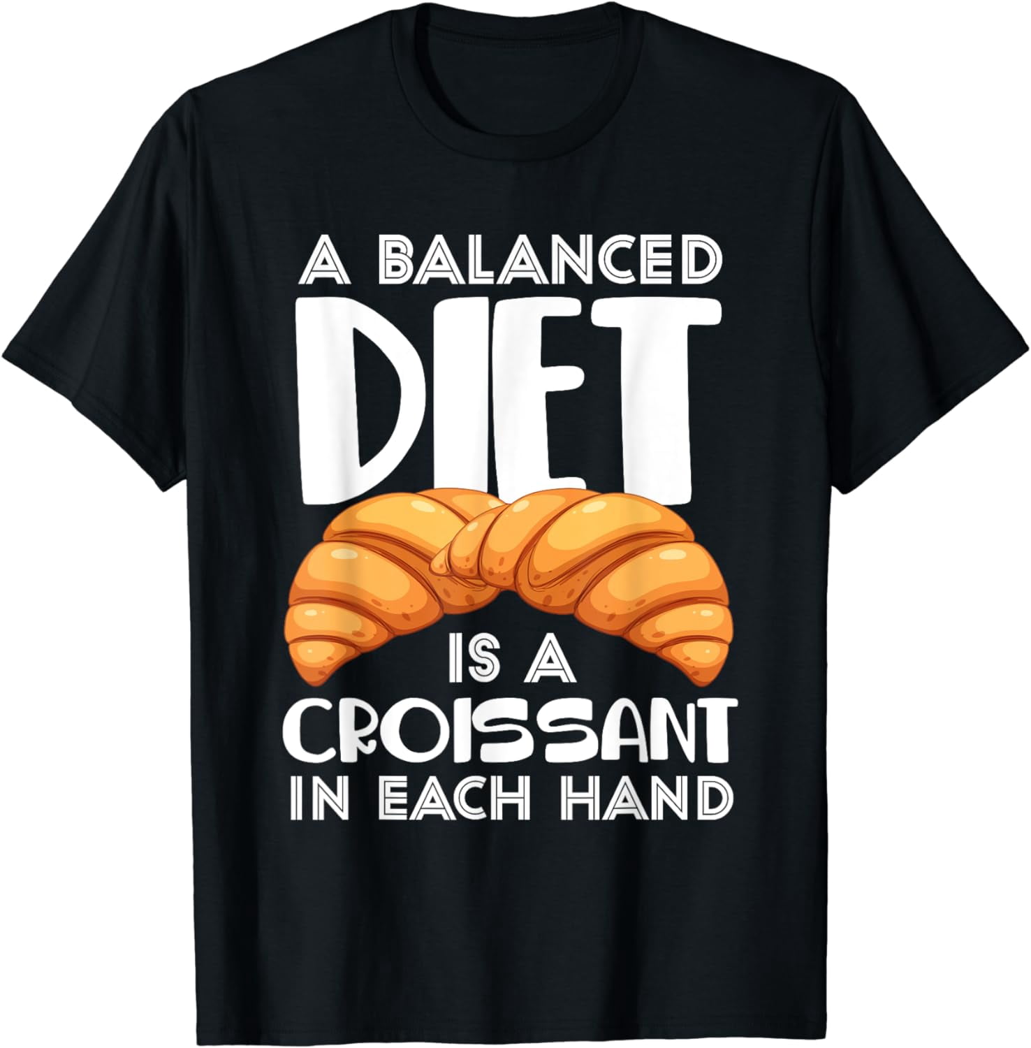 Croissant Diet Baker Costume French Pastry Croissants T-Shirt - Walmart.com