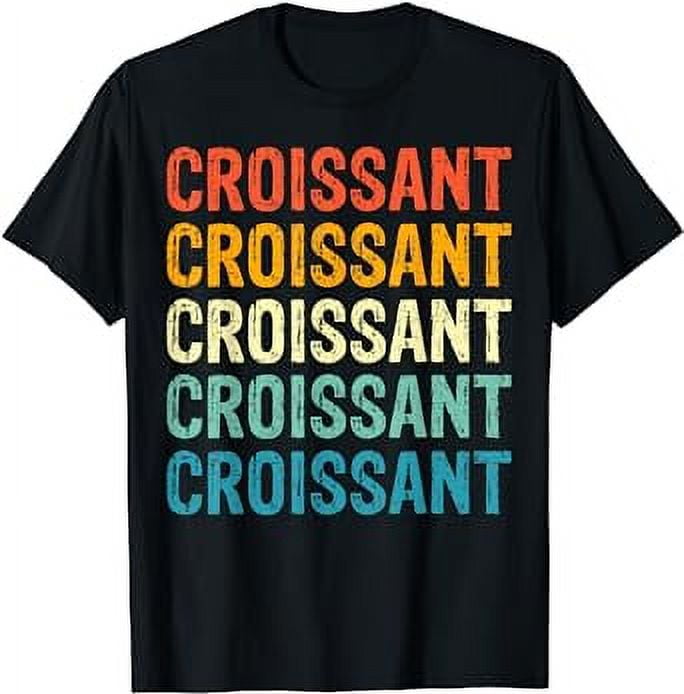 Croissant Retro Vintage T-Shirt - Walmart.com